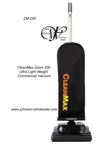 CleanMax Zoom 200 Ultra Light Weight Commercial Vacuum 13"