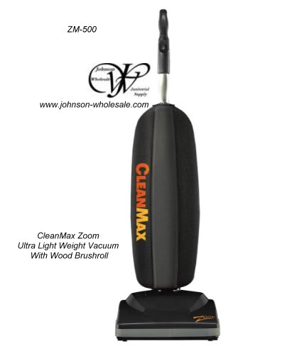 CleanMax Zoom Ultra Light Weight Vacuum With Wood Brushroll