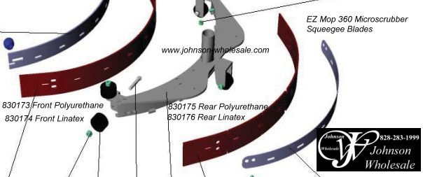 Minuteman 830174 Front Squeegee Blade Linatex for M14QP