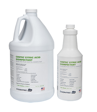 Sporicidin CAD-3212 Contec Citric Acid Disinfectant Botanical